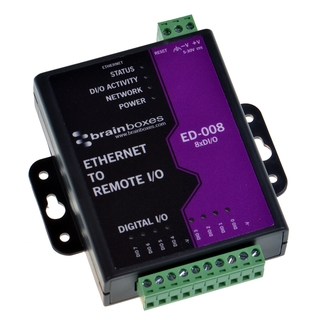 Product - Ethernet to DIO device: 8 digital input/output channels