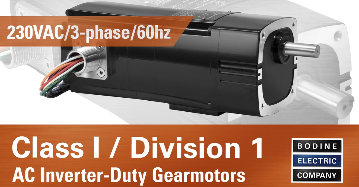 Product - Bodine Electric Gearmotors for Hazardous Locations C1D1