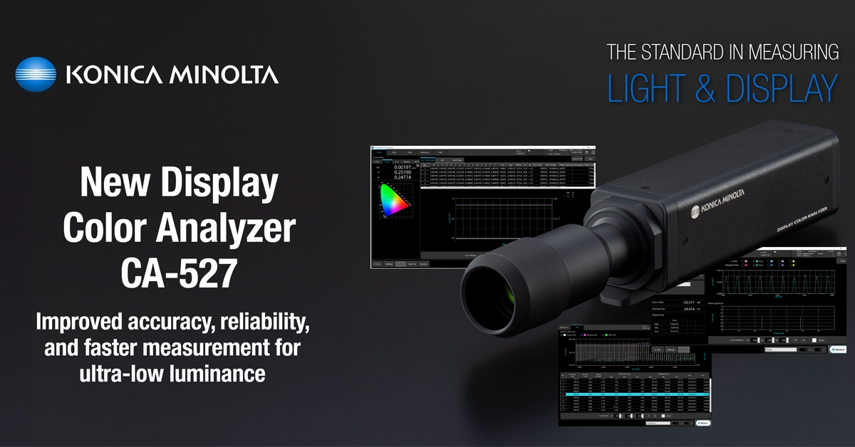 Product - CA-527 Display Color Analyzer from Konica Minolta Sensing