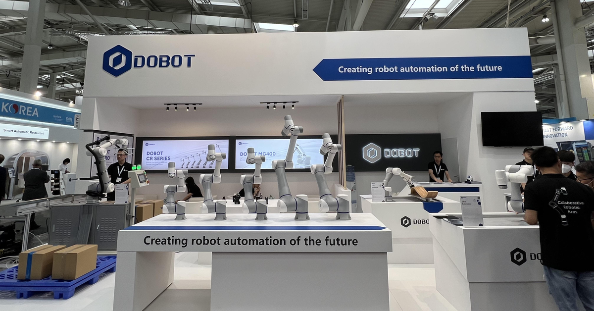 News: DOBOT, cobot, collaborative robot, Hannover Messe, robotic arm ...
