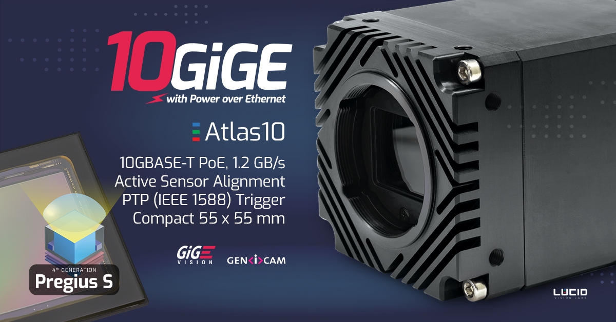 Product - High speed 10GBASE-T camera featuring Sony Pregius S sensors