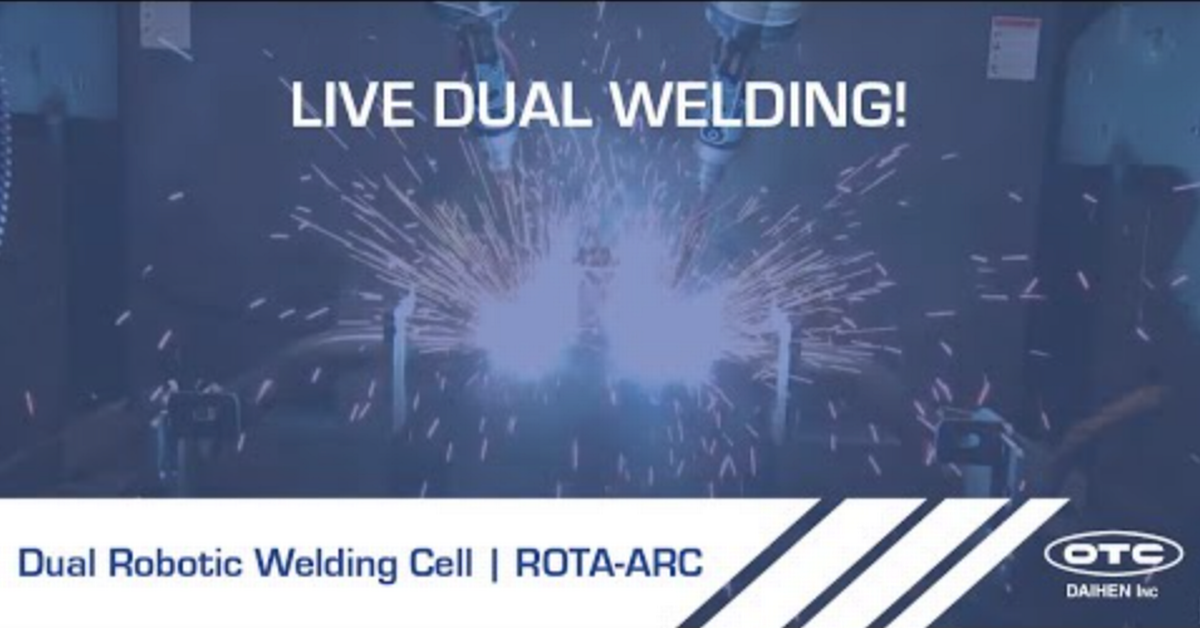 Videos: LIVE DUAL WELDING! Dual Robotic Welding Cell | ROTA-ARC