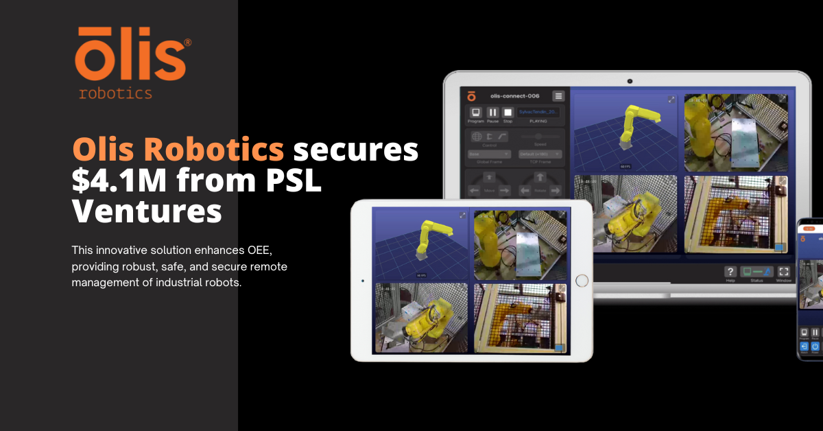 News: Olis Robotics Raises $4M for Innovative Remote Robot Management System