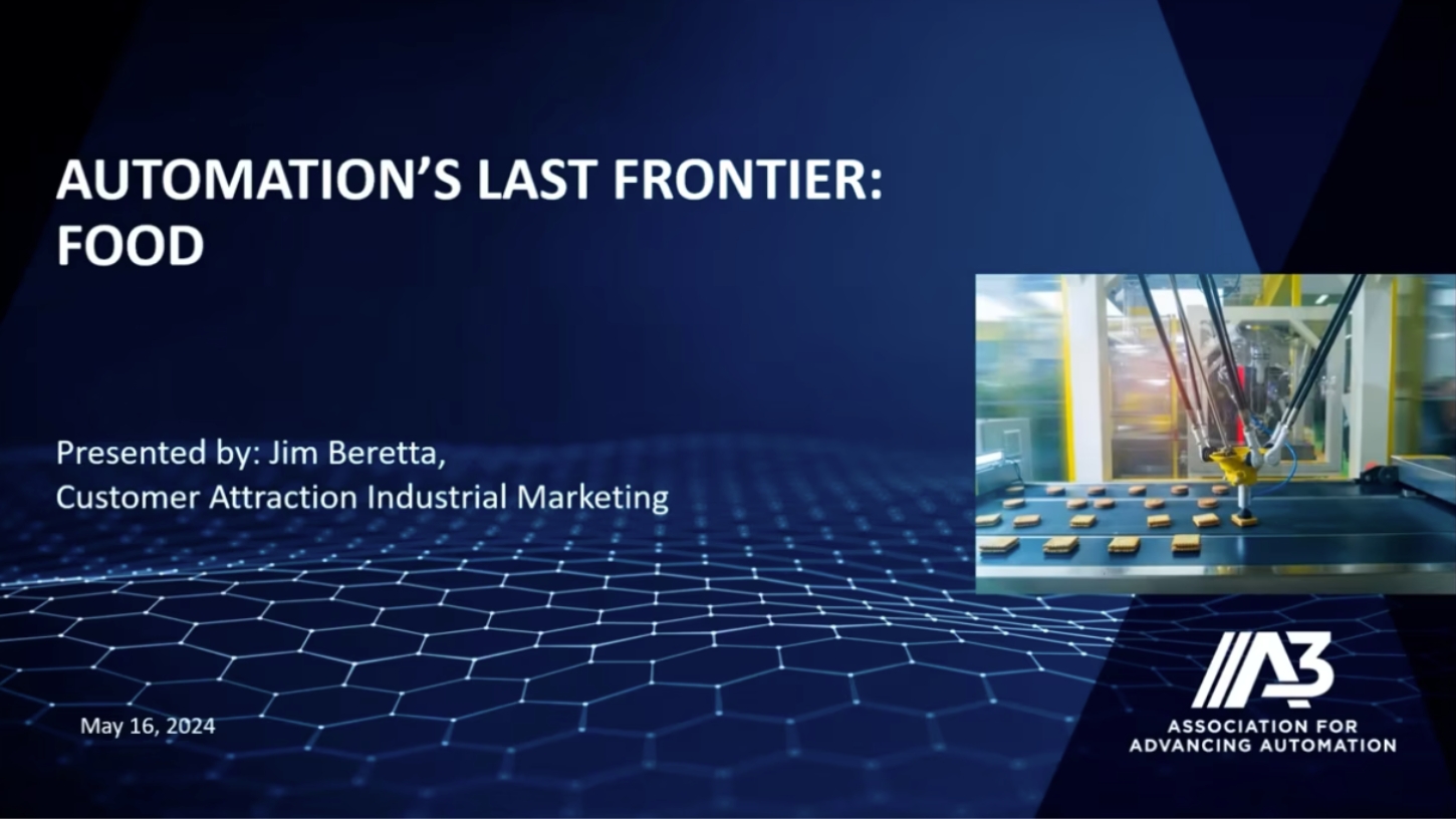 A3 Vault - Automation's Last Frontier: Food | Automate.org