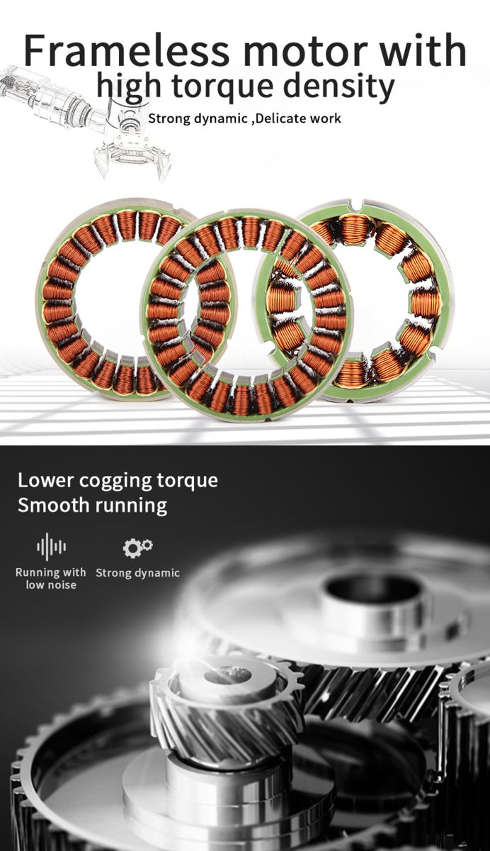 Product - Frameless motor RI60 KV120 High speed for cobot arm