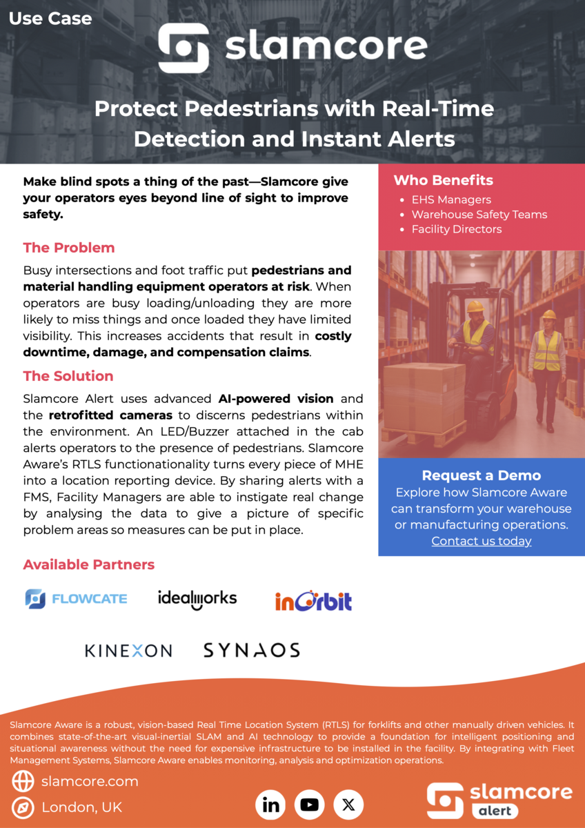 Case Studies: Slamcore Aware - Pedestrian Detection | Slamcore Limited